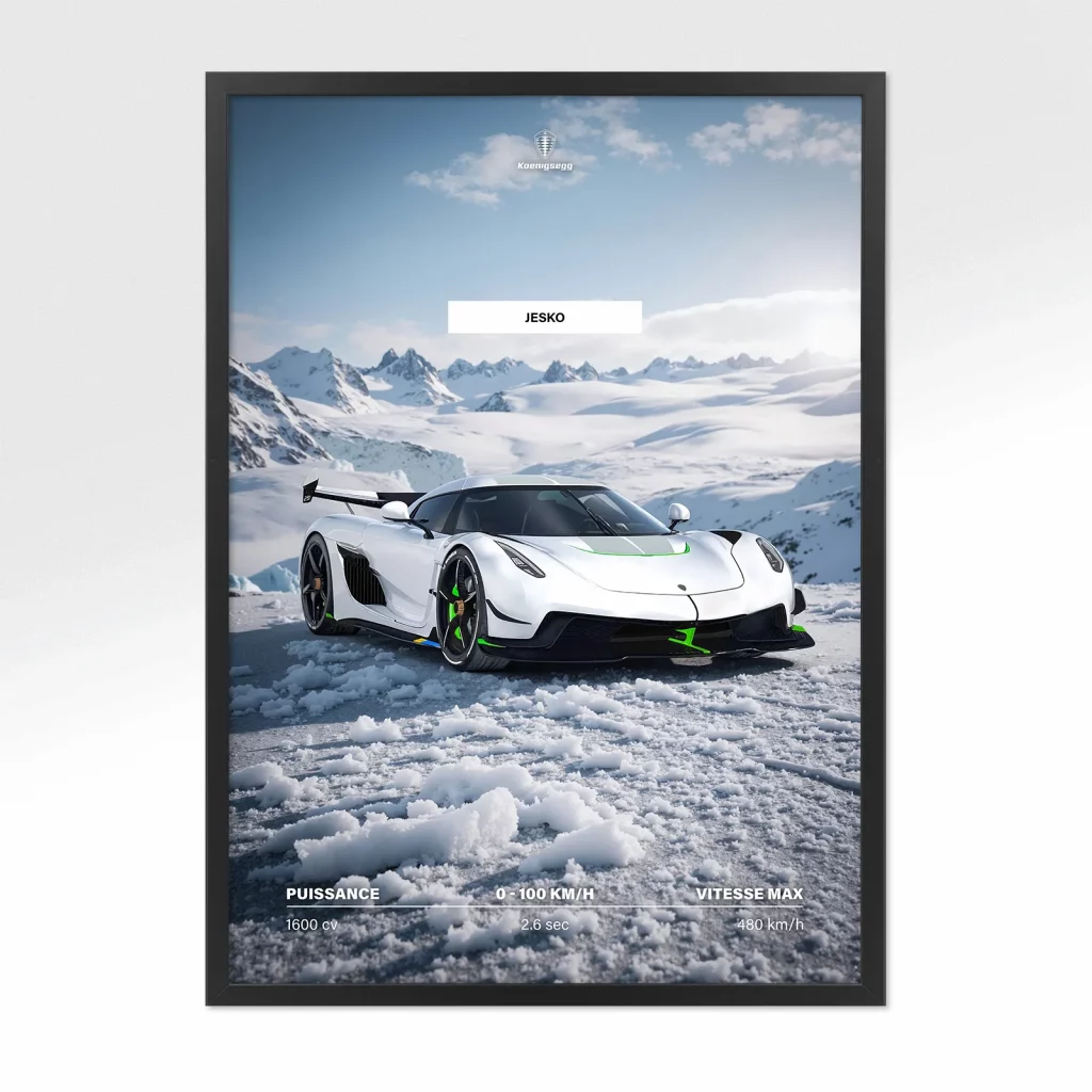Poster Hypercar - Koenigsegg Jesko - Le Poster Automobile